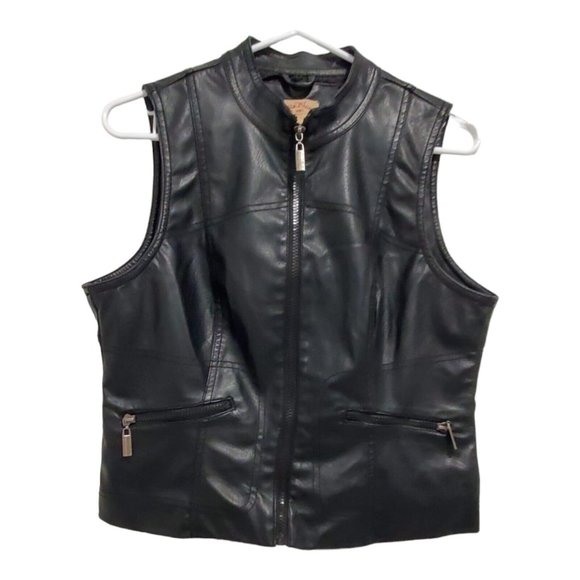 Paris Blues | Jackets & Coats | Paris Blues Vest Faux Leather ...